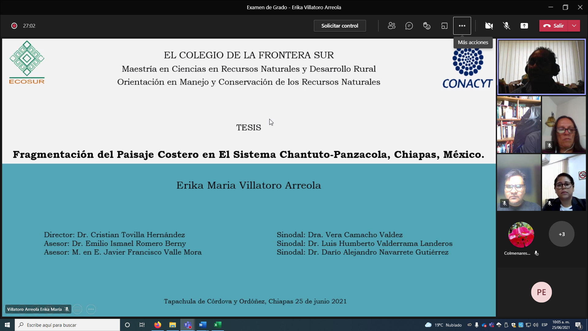 Erika Villatoro obtiene el grado de Maestra en Ciencias con tesis sobre ...